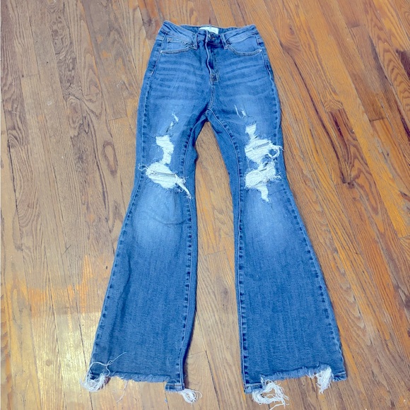 Jeans | Ripped Flare Jeans | Poshmark